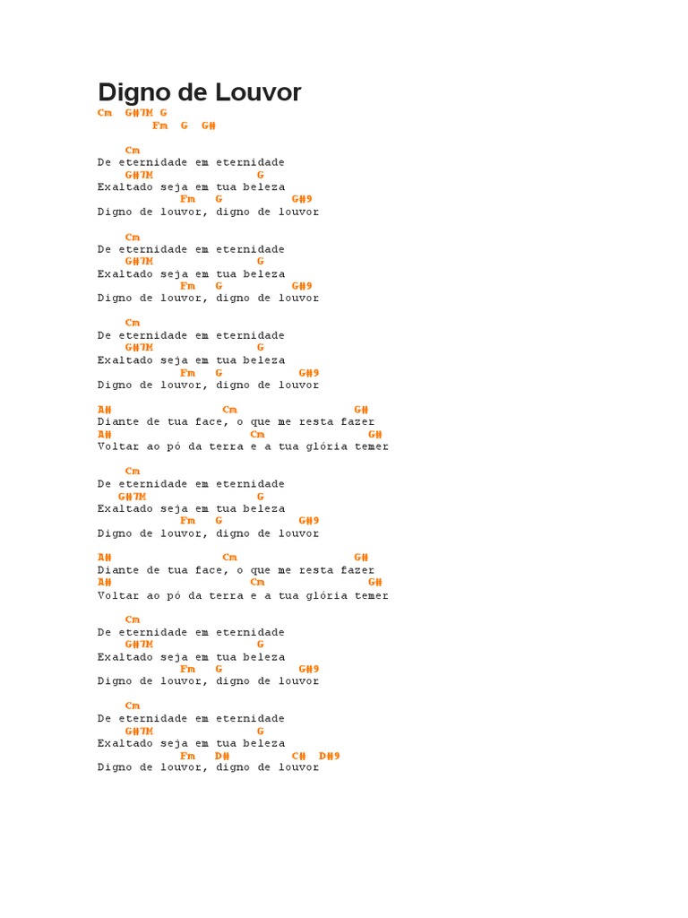 Digno de Louvor | PDF
