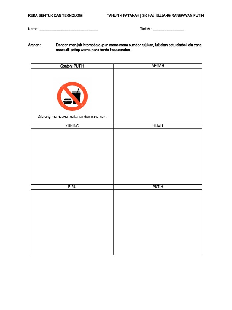 Simbol Keselamatan RBT T4 | PDF