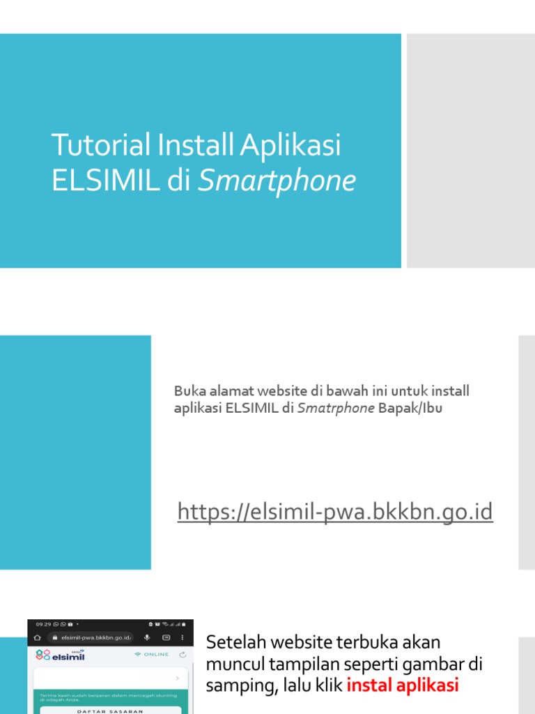 Tutorial Install Aplikasi ELSIMIL Di Smartphone | PDF | Komputer