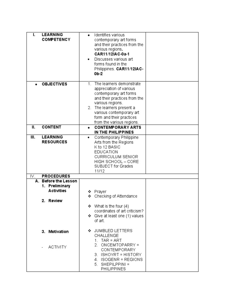 Final DLP Week 2 Cpar | PDF | The Arts | Learning