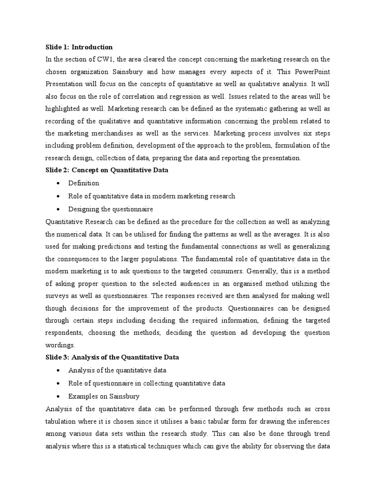 An Analysis of Quantitative and Qualitative Marketing Research ...