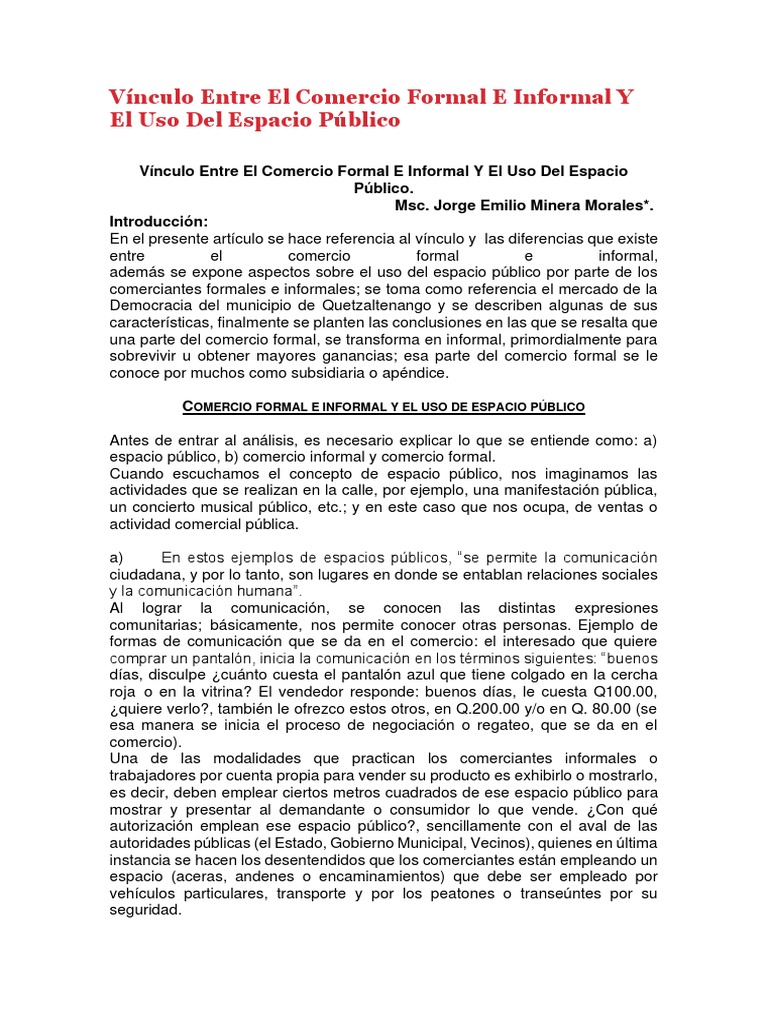 Comercio Formal e Informal (Cuestionario) Material | Descargar gratis ...