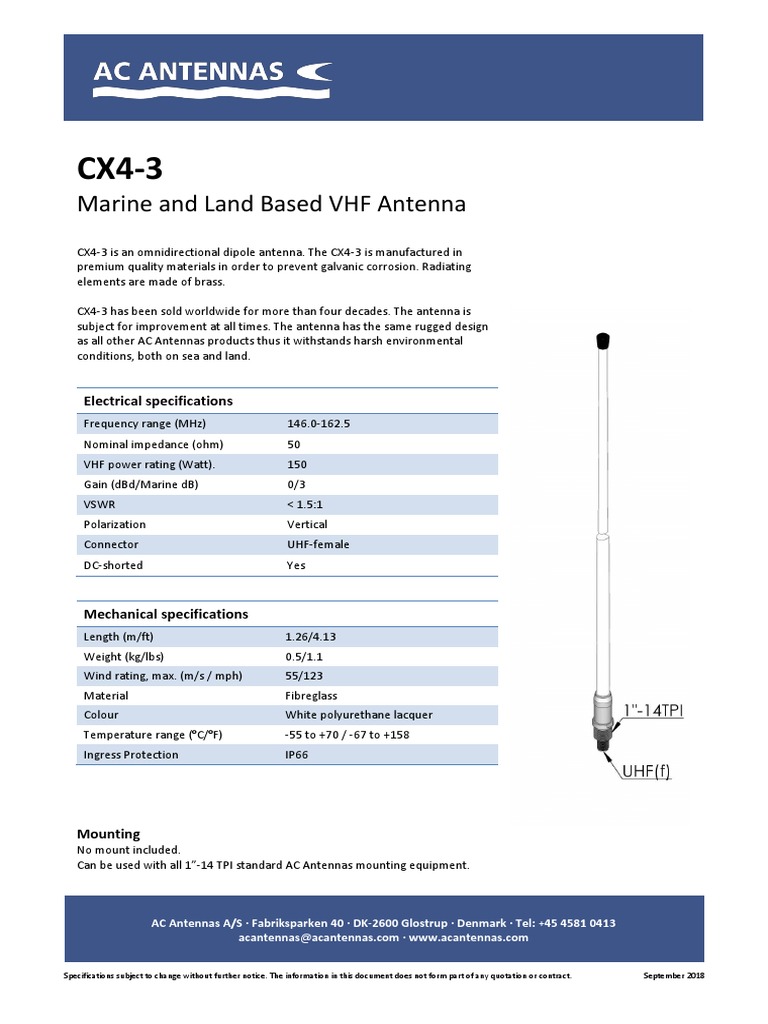 CX4 3 | PDF | Antenna (Radio) | Electronic Engineering