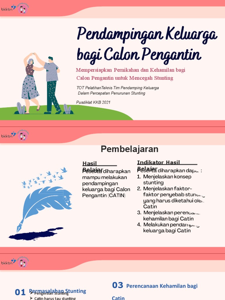 Bahan Tayang - Pendampingan Keluarga Bagi Calon Pengantin | PDF