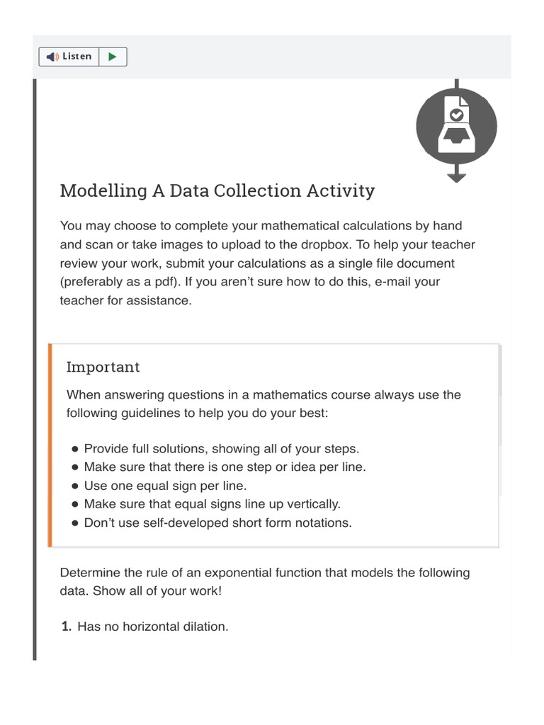Data Collection Activity Guide | PDF