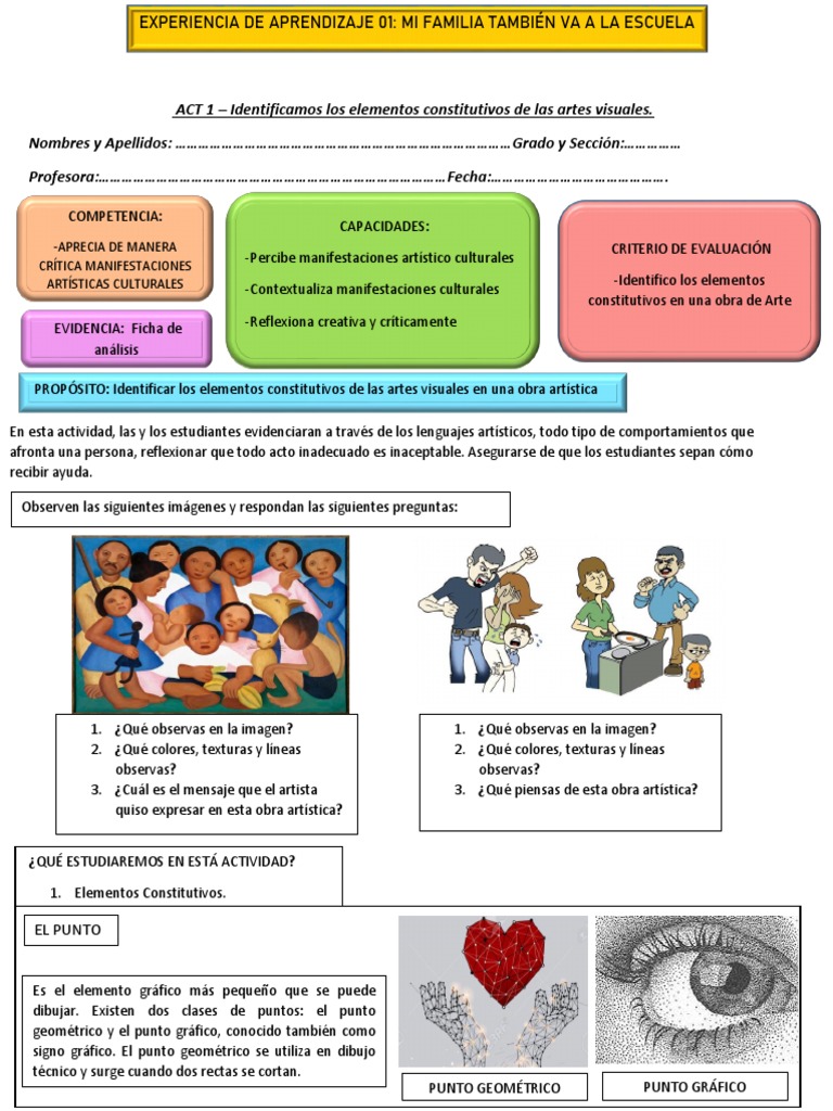 Aprecia de Manera Crítica Manifestaciones Artísticas Culturales | PDF | Color | Dibujo
