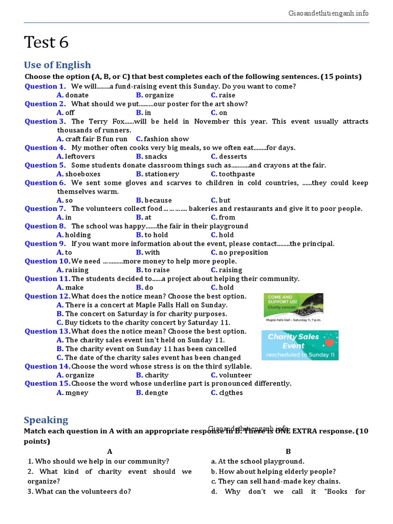 TA7 Community Service Test 6 | PDF | Volunteering