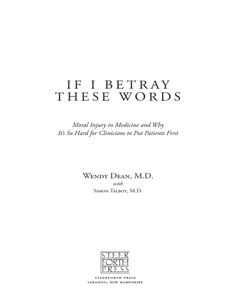 Intro From If I Betray These Words | PDF | Psychiatry | Hospital