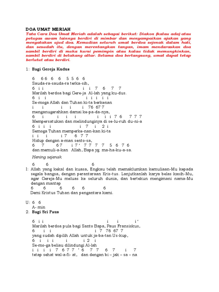 Doa Umat Meriah | PDF