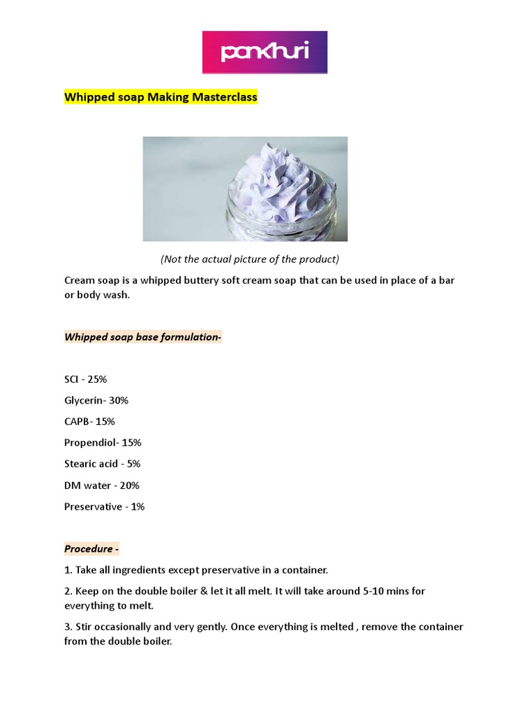 Whipped Soap Making | PDF