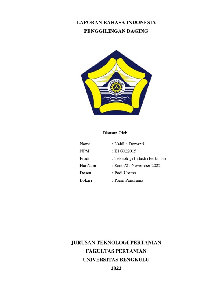 Laporan Bahasa Indonesia Pdf