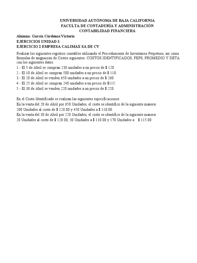 Formulas de Asignacion de Costos | PDF | Contabilidad financiera ...