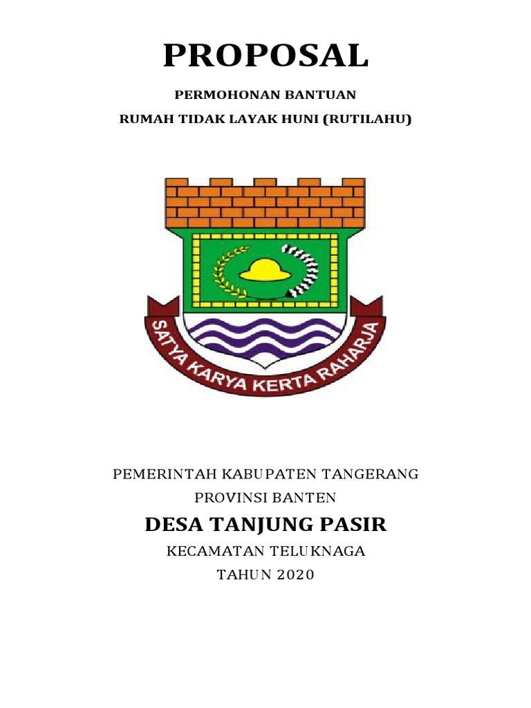 Bantuan Rutilahu Desa Tanjung Pasir | PDF