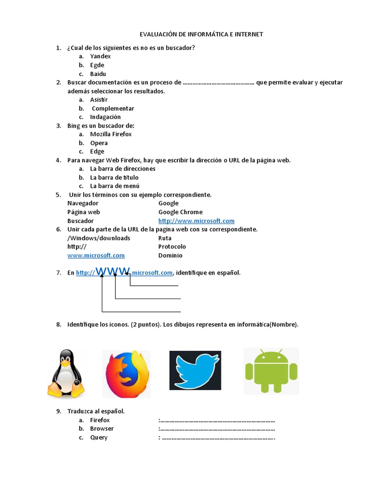 Evaluacion Ap INFORMÁTICA E INTERNET | PDF