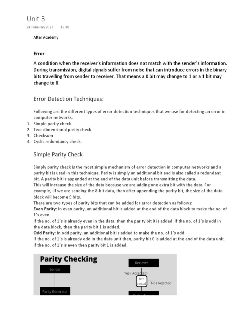Networking | PDF | Error Detection And Correction | Channel Access Method