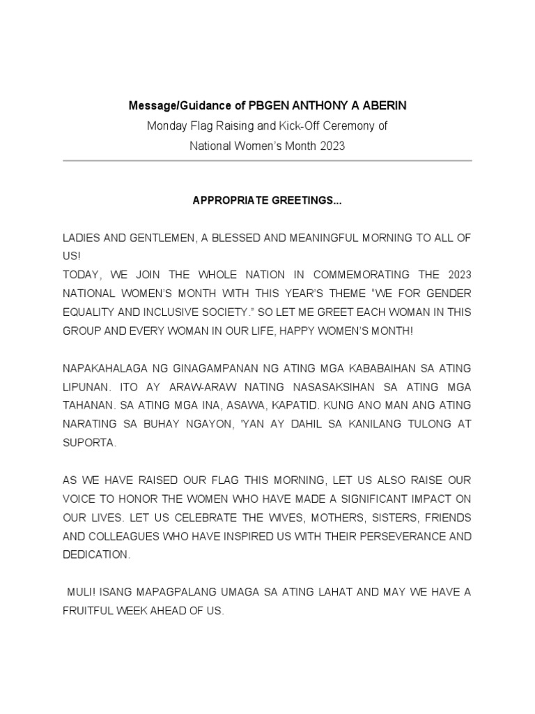 Guidance from PBGEN Anthony Aberin | PDF