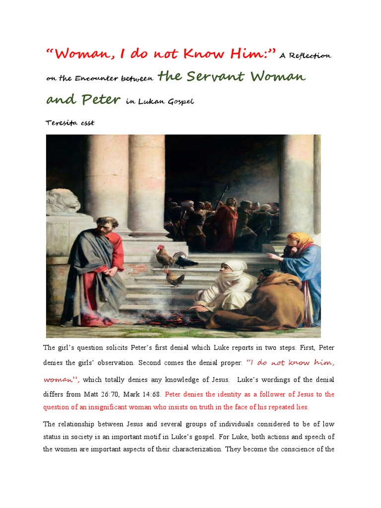 Servant Woman and Peter | PDF