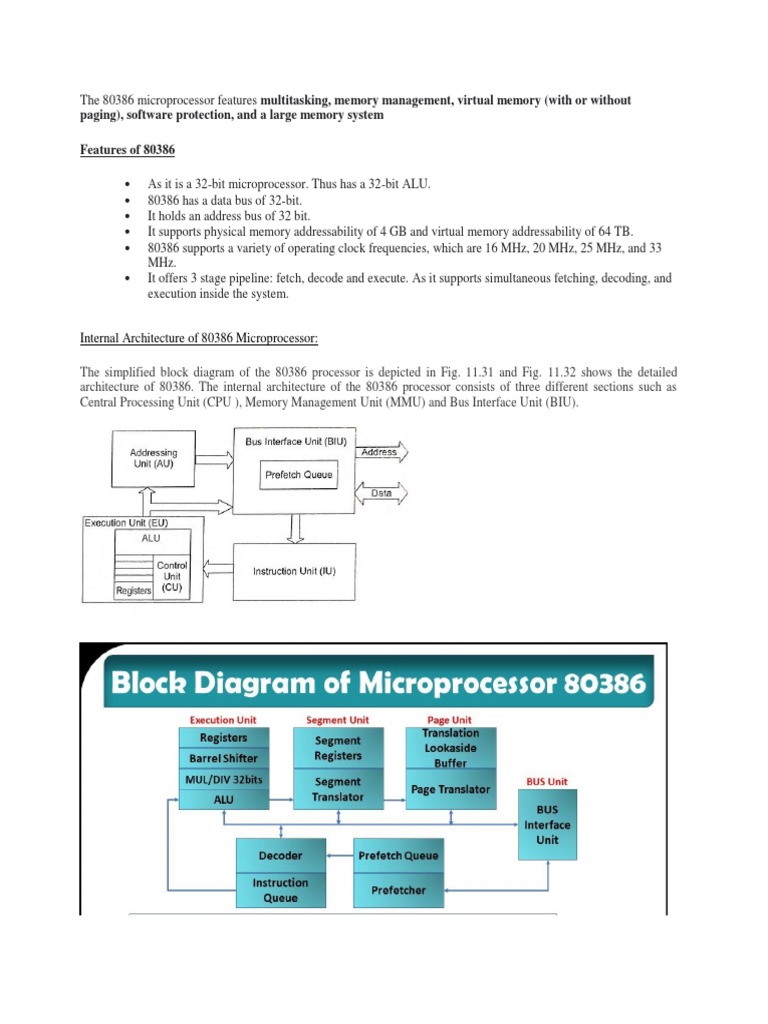 Mod 3 - 80386 and Pentium | PDF | Central Processing Unit | Cpu Cache