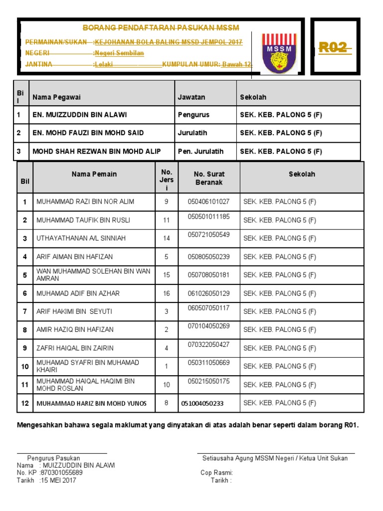 (2017) R02 MSSD Bola Baling B12 | PDF