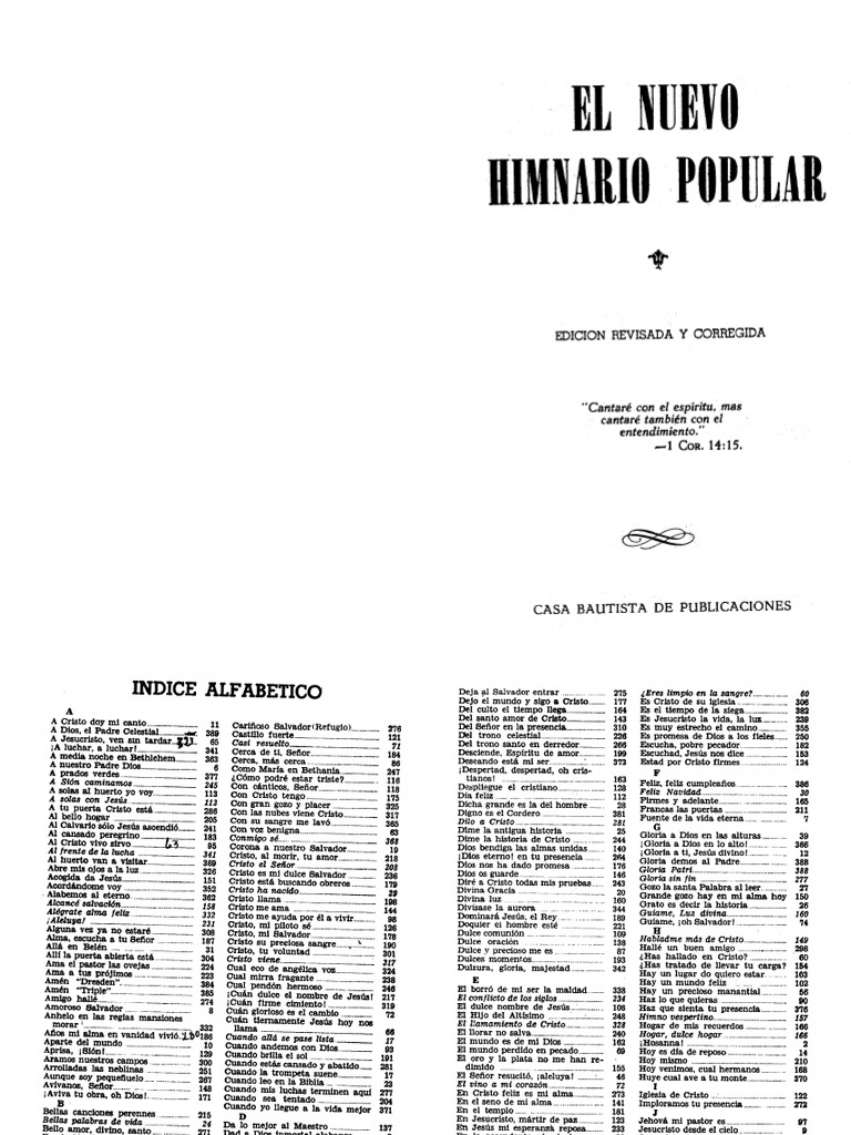 El Nuevo Himnario Popular | PDF