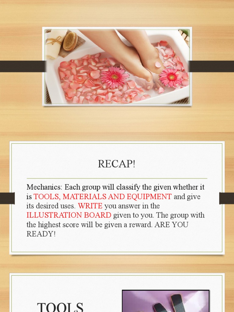 Foot Spa | PDF | Nail (Anatomy) | Massage