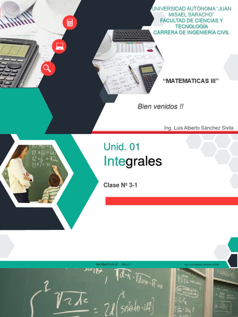 Clase #3-1 Integrales - MAT - 211 | PDF