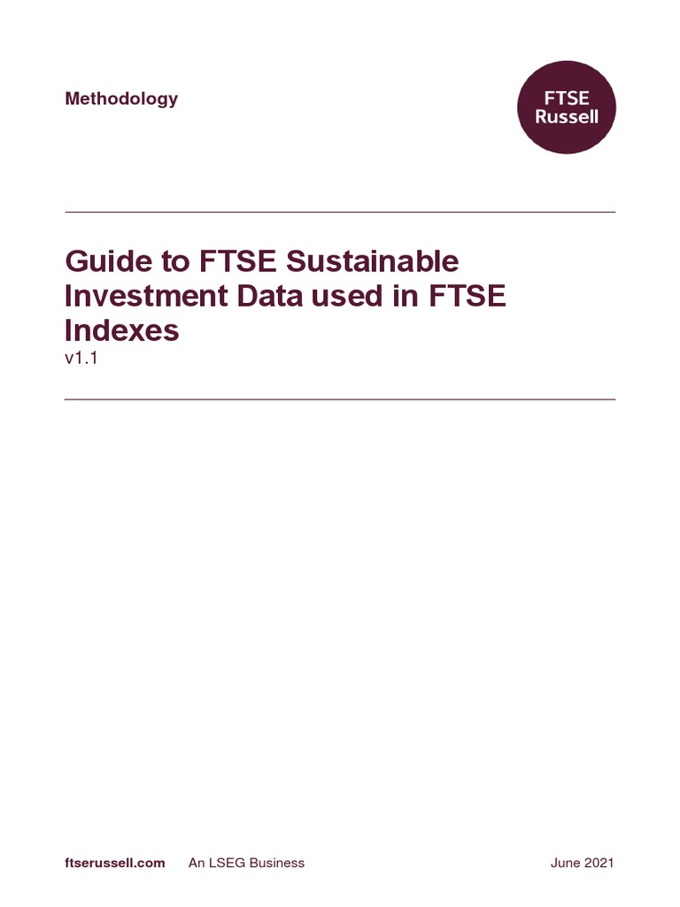 FTSE Sustainable Investment Data Guide | PDF | Business | Computers