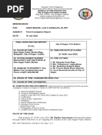 Spot Investigation Report BFP | PDF