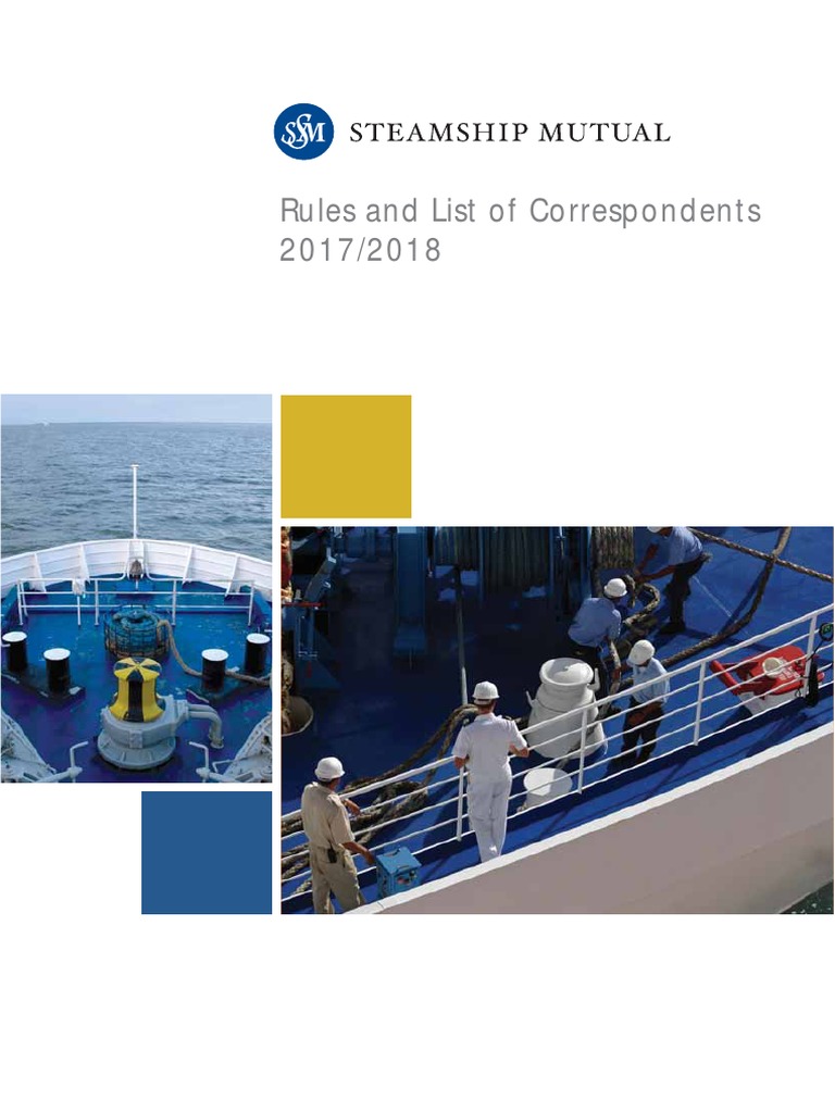 Rules and List of Correspondents 2017/2018 | PDF | Insurance | Cargo
