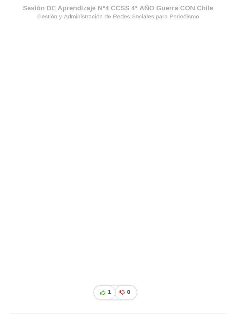 Sesion de Aprendizaje n4 Ccss 4 Ao Guerra Con Chile Compress | PDF | América del Sur | Chile