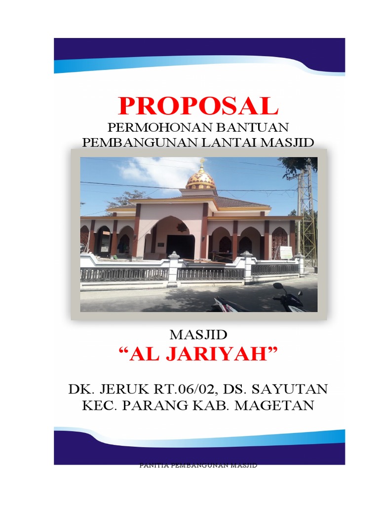 Proposal Masjid Al Jariyah | PDF