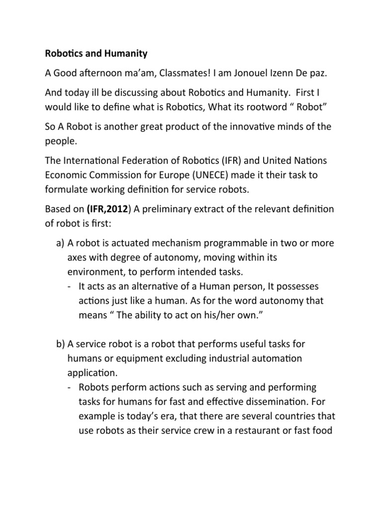Robot | PDF | Robot | Robotics