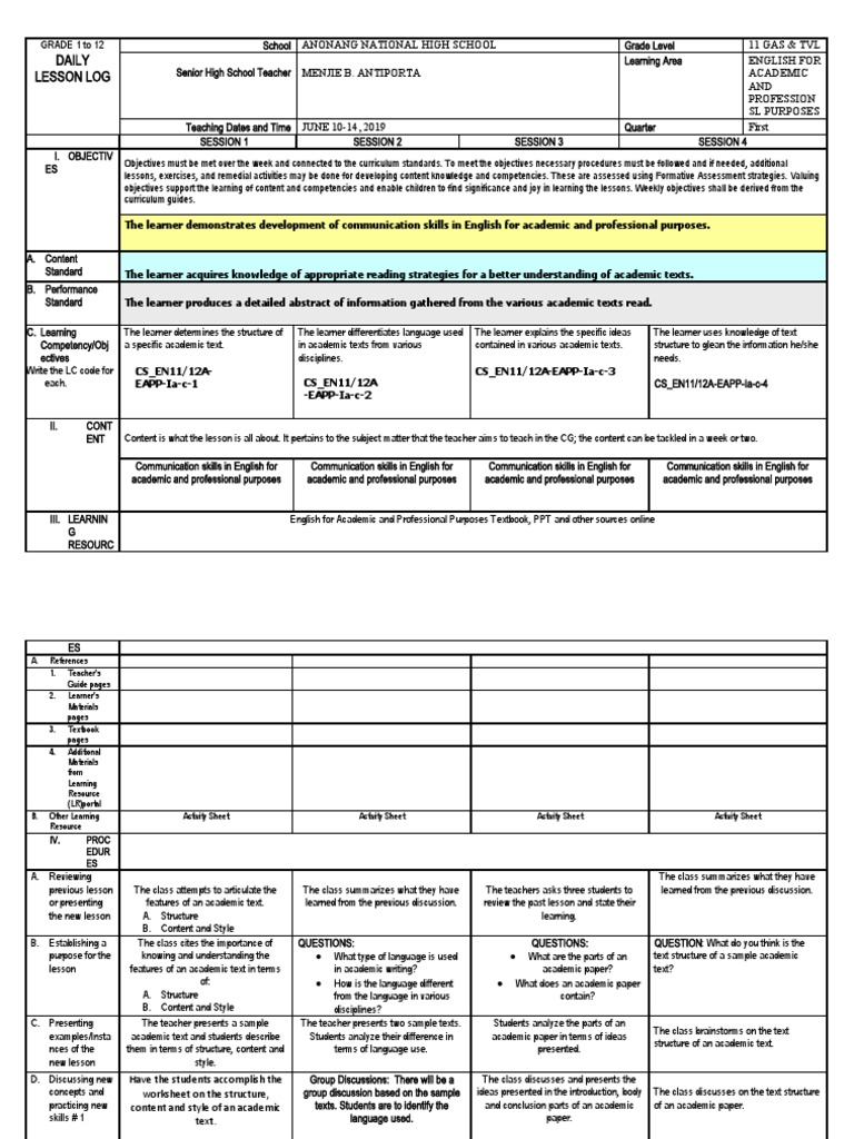 Lesson Plan in Practical Research | PDF | Learning | Thesis
