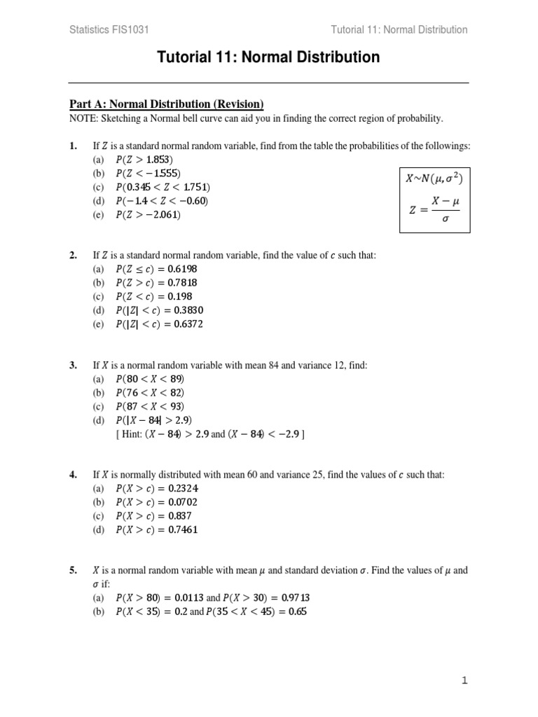 PDF | Normal Distribution | Standard Deviation