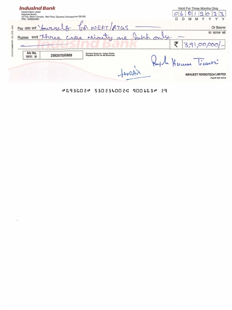 AFL Cheque Scan | PDF | Banks | Personal Finance