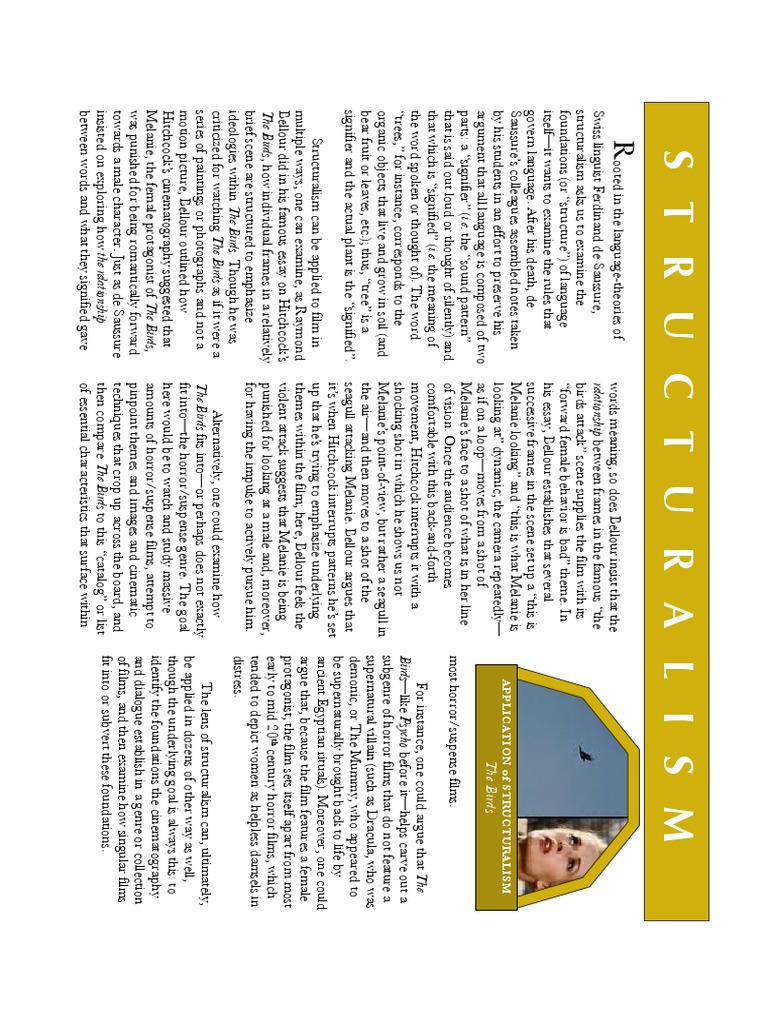 Structuralism | PDF | Horror Films | Alfred Hitchcock