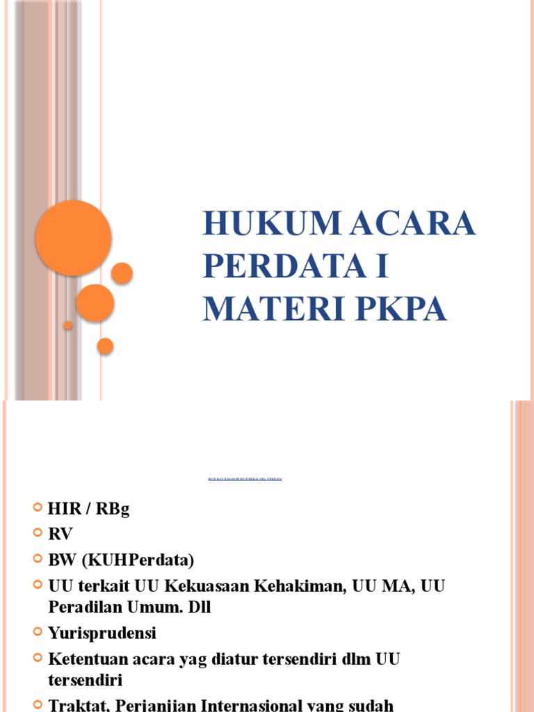 Hukum Acara Perdata | PDF