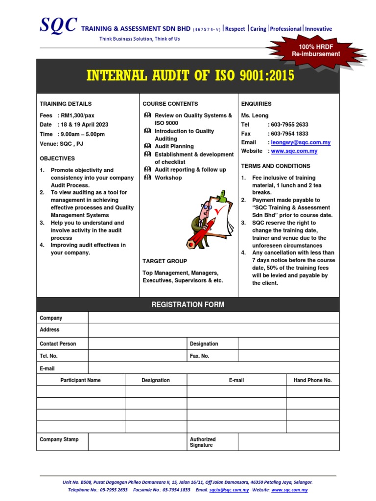 Internal Audit of ISO 9001 2015 | PDF | Audit | Iso 9000