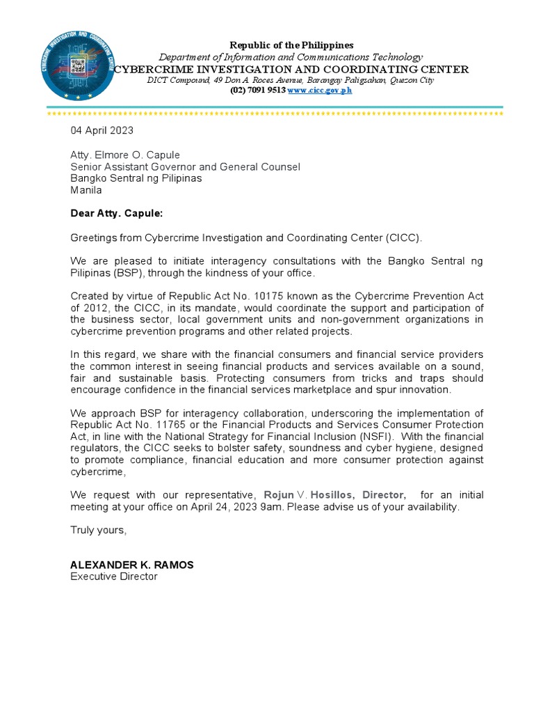 Memo - Cicc BSP Collaboration | PDF