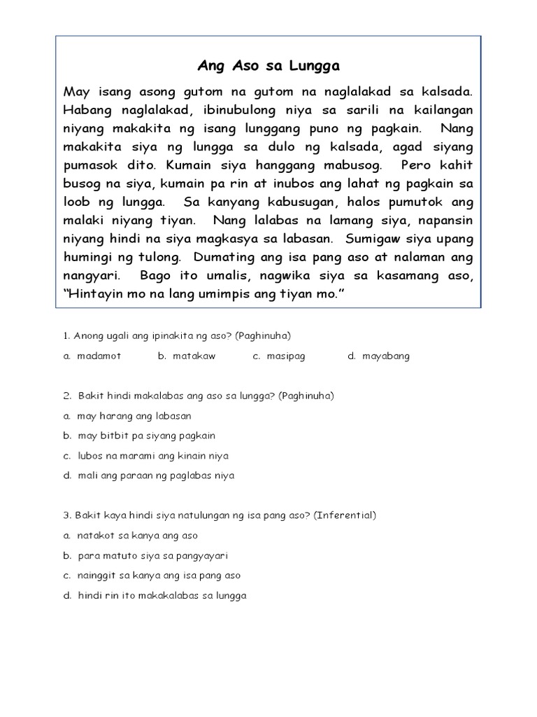 For Reading Filipino | PDF