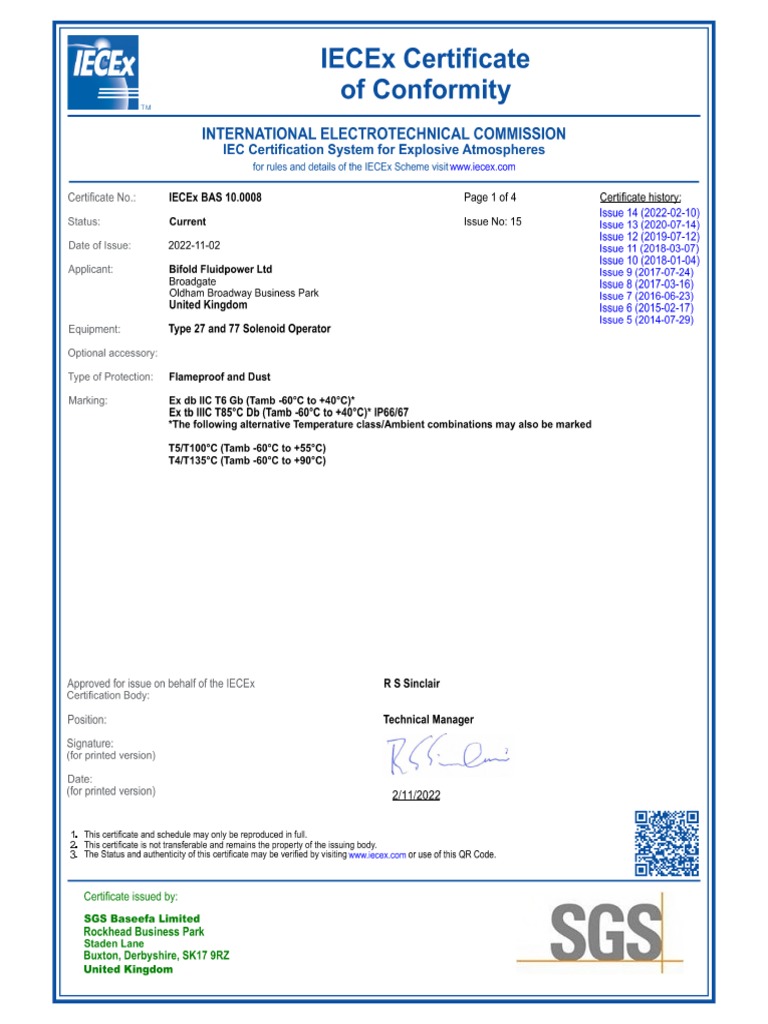 IECEx BAS 10.0008 | PDF
