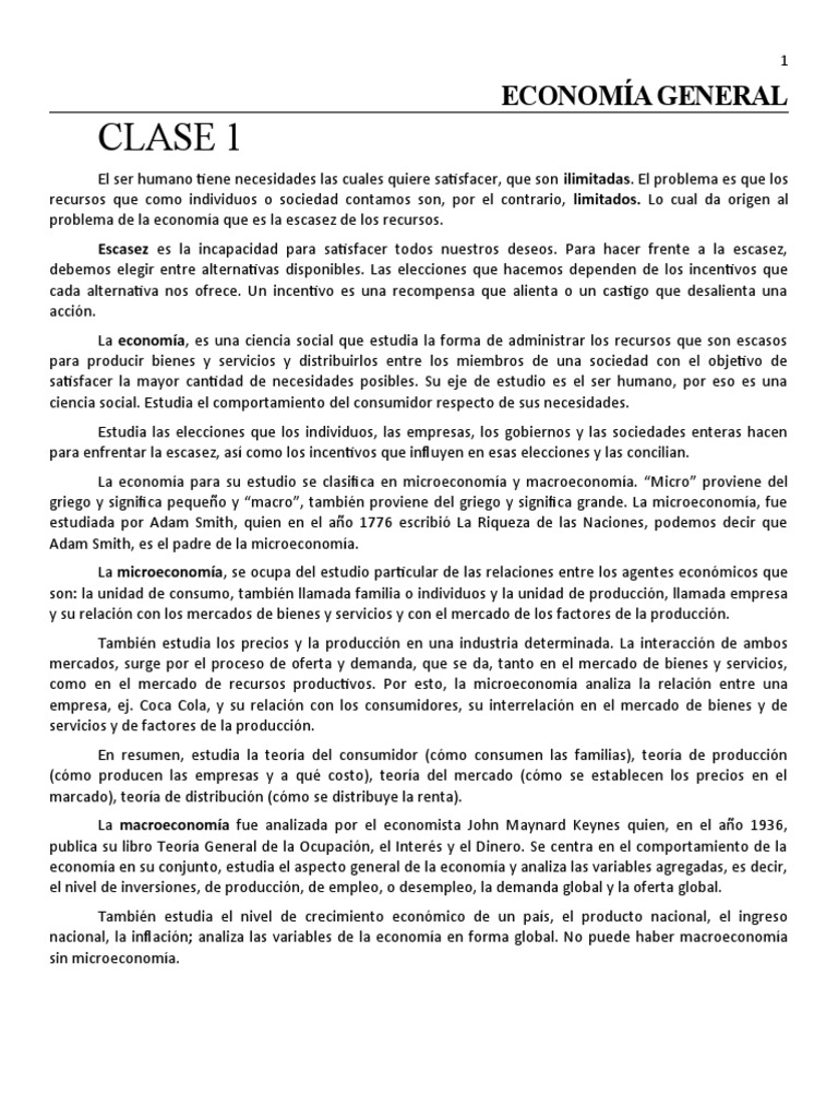 Economía General Todo Junto | PDF | Oferta (economía) | Ciencias económicas Economía General Todo Junto | PDF | Oferta (economía) | Ciencias económicas