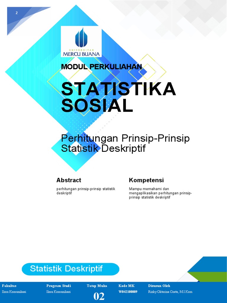 Modul 2 Statistika Sosial | PDF