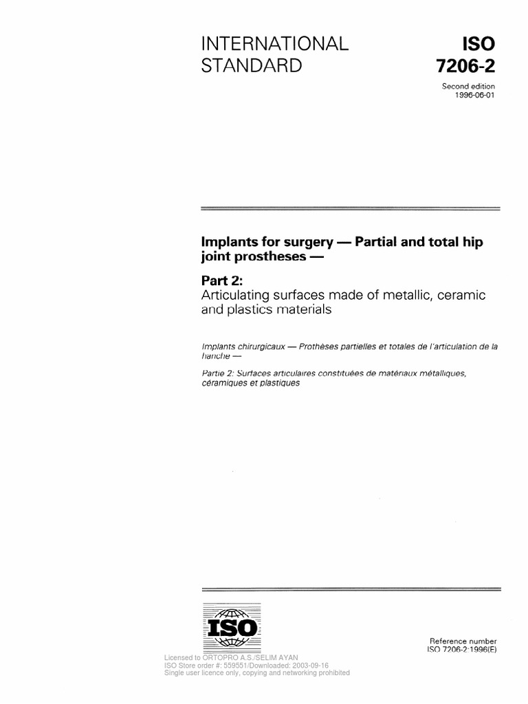 Is20 Iso 7206-2 1996 PDF | PDF | International Organization For ...