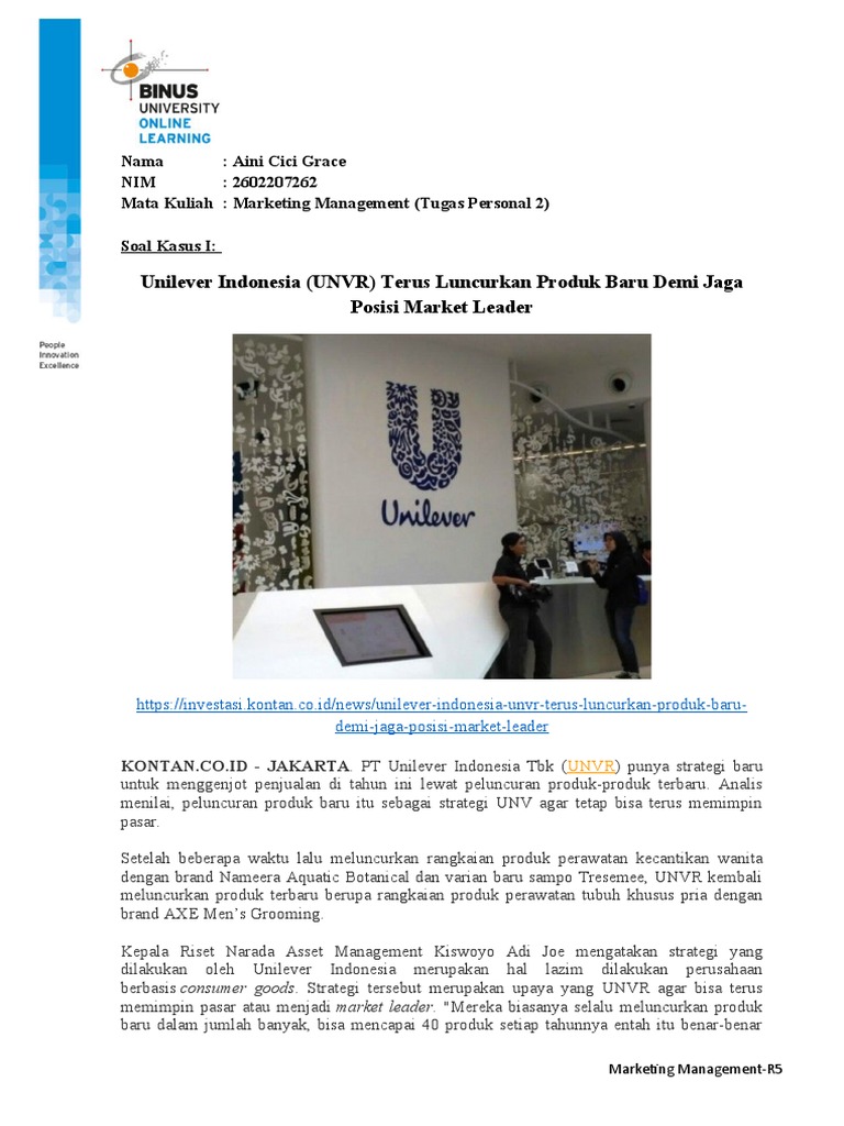 Unilever Indonesia (UNVR) Terus Luncurkan Produk Baru Demi Jaga Posisi ...