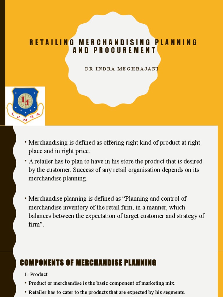 7 Retailing Merchandising Planning and Procurement | PDF | Retail ...