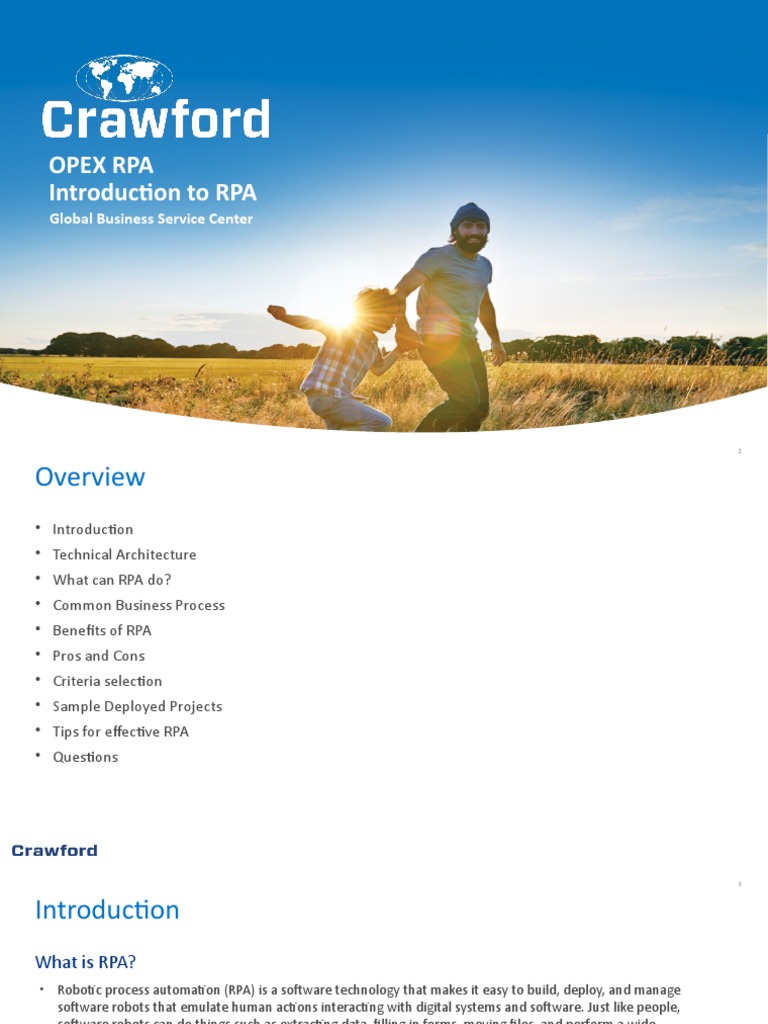 Introduction To RPA | PDF | Automation | Robot