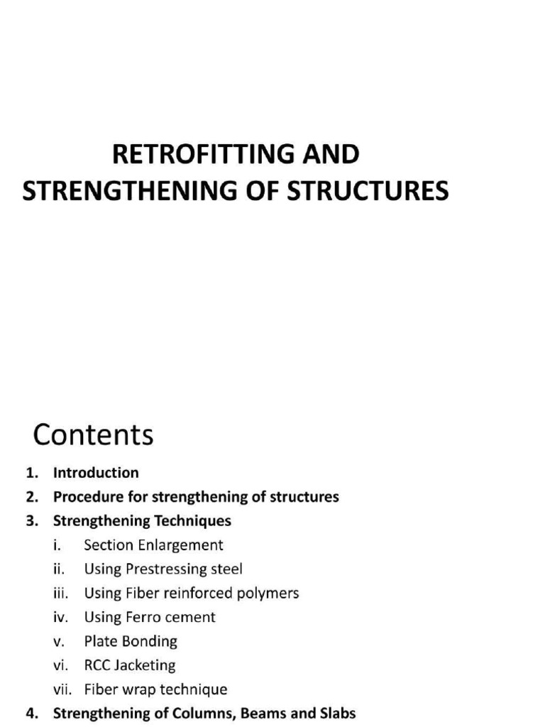 Seismic Retrofitting Techniques Explained | PDF | Earthquake ...
