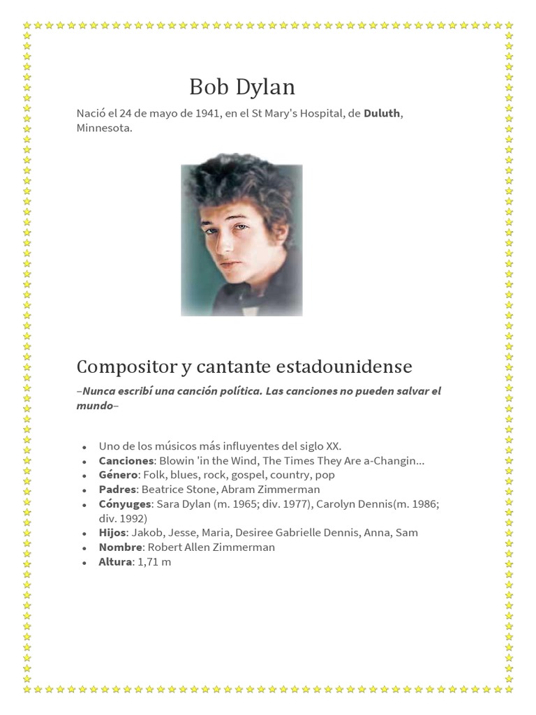 Bob Dylan | PDF