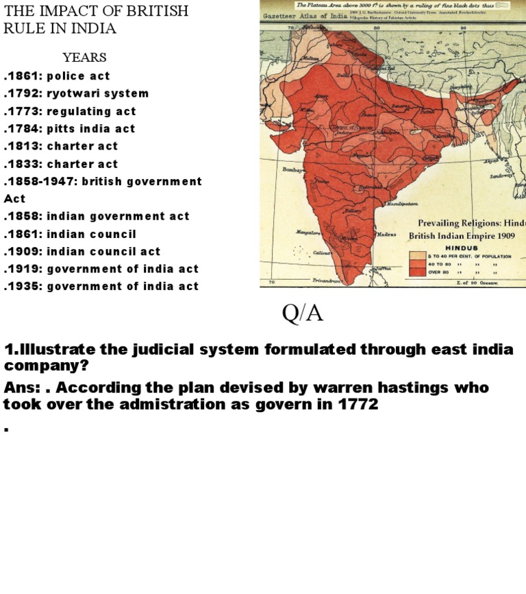 The Impact of British Rule in India | PDF